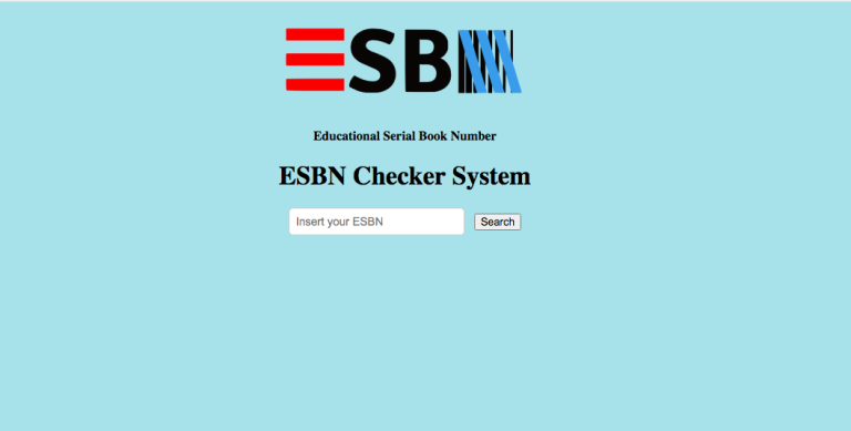 ESBN International – ESBN – Educational Serial Book Number